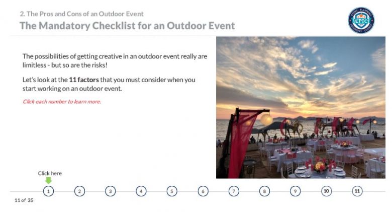 Course Modules | The Event U